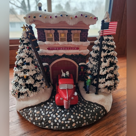 Thomas Kinkade | Holiday | Thomas Kinkade First Responders Christmas ...